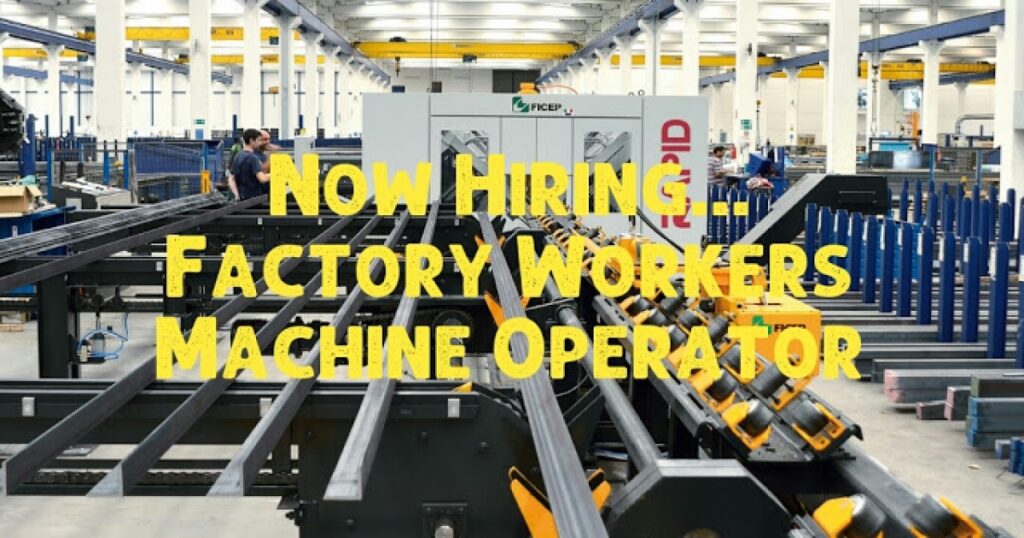 Taiwan Hiring: Machine Operator at least High School | Apply online