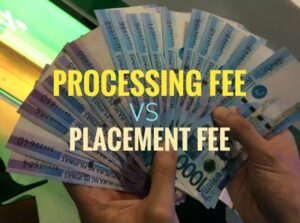 Difference Between Processing Fee and Placement Fee