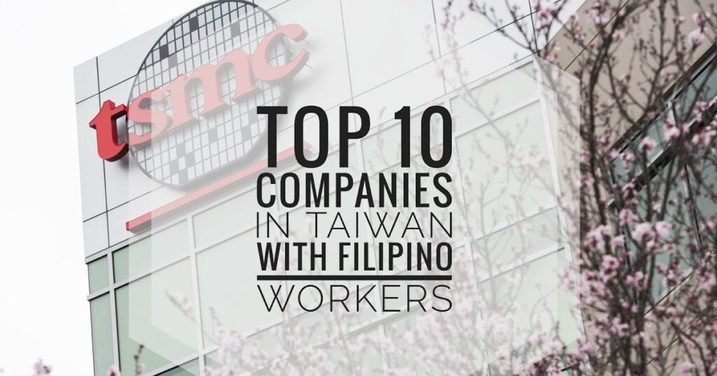 Top 10 Companies In Taiwan In Terms Of Market Capital With Filipino ...