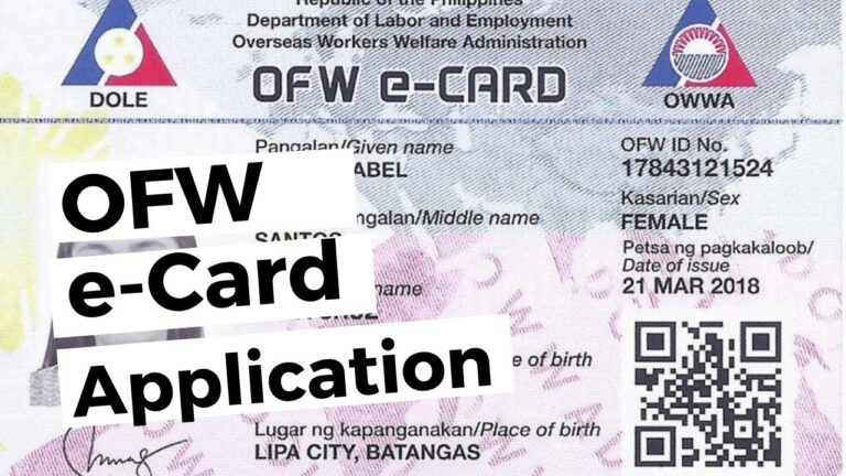 How to avail OFW E-Card in Taiwan?