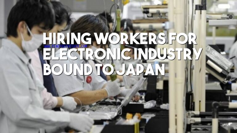 Japan Hiring: Factory Workers for Electronics at least High School ...