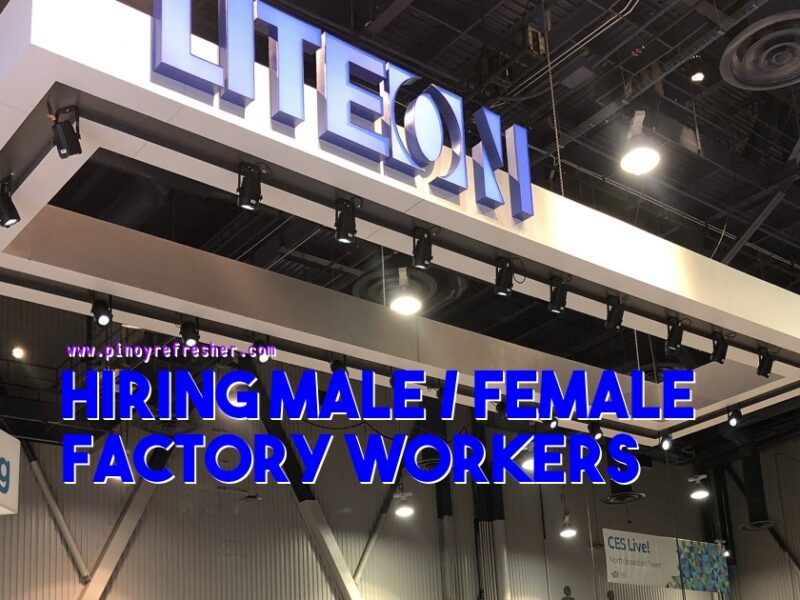 Melakom Agency now Hiring Male Factory Workers | Via Online Application