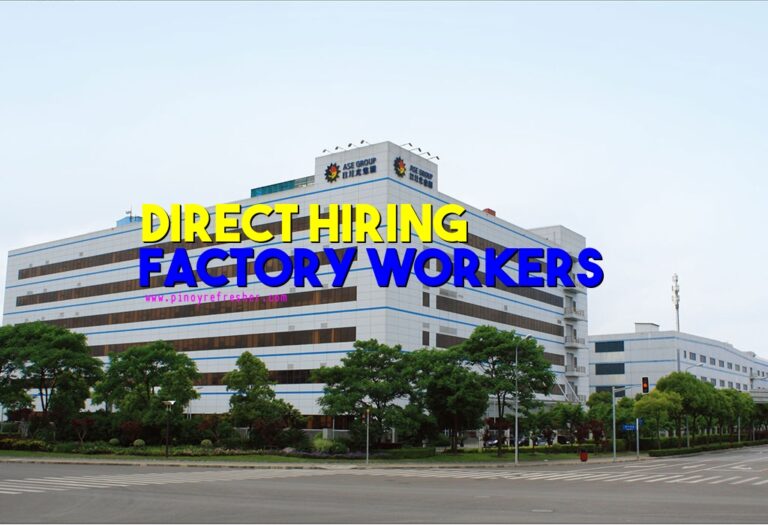 Direct Hiring: Factory Workers for Advanced Semiconductor Engineering ...