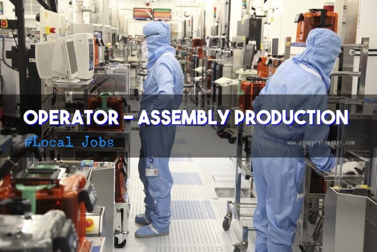Local Hiring: Operator - Assembly Production for STMicroelectronics