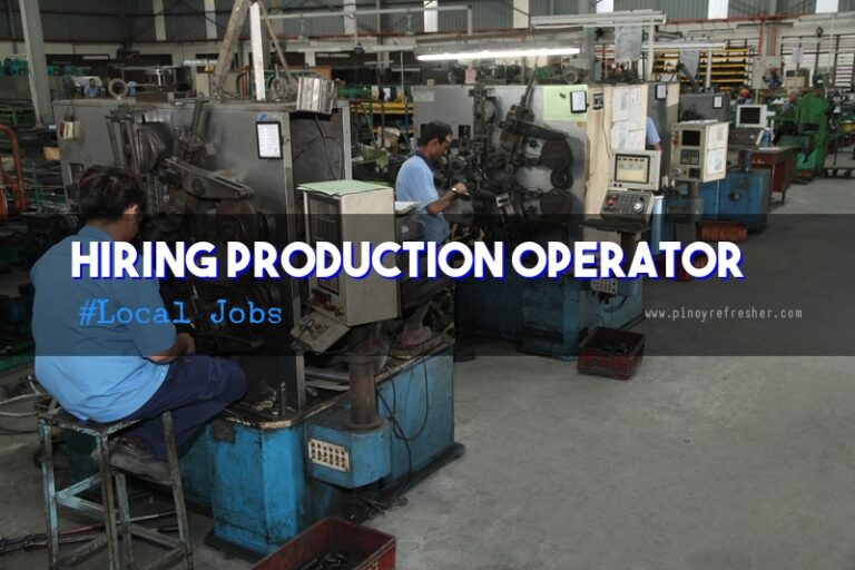 Local Hiring: Production Operator for Se Young Precision Corp.
