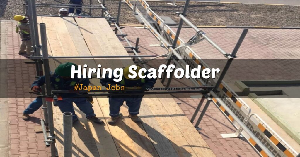 Japan Hiring Scaffolder for Aoki Doboku Kabushikgaisha | High School