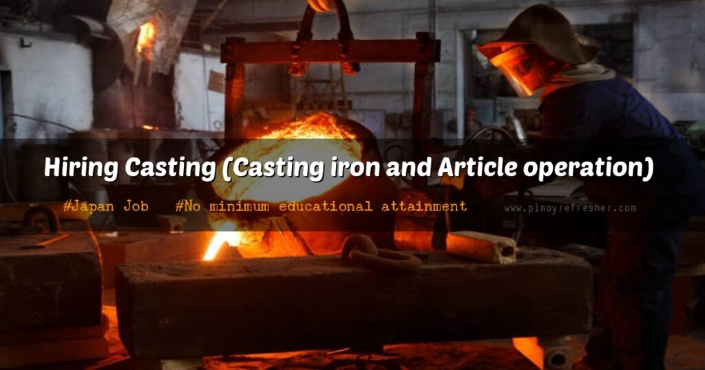 Prudential Employment Agency: Hiring Casting (Casting iron and Article ...