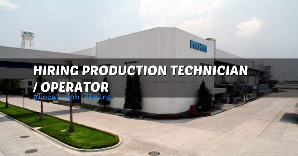 Local Job: ROHM Mechatech Philippines Inc., is now Hiring Production ...