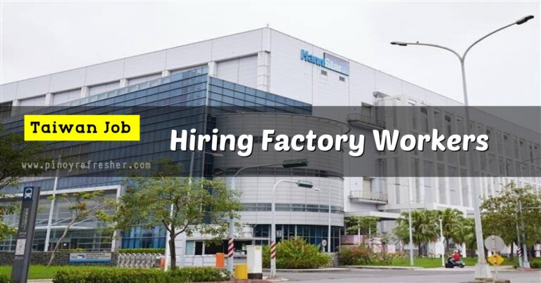 HannStar Company is now Hiring Factory Workers under JS Contractor Agency