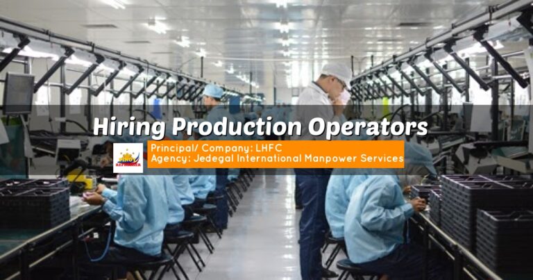 Hiring Production Operator for LHFC under Jedegal International ...