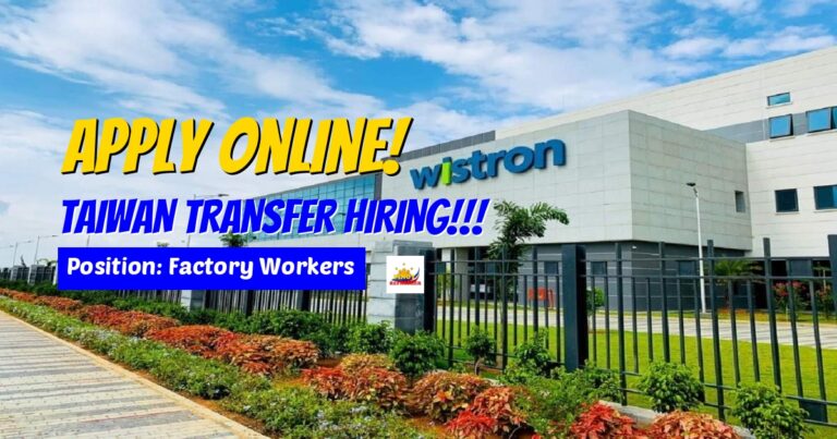 Hiring Transfer Factory Workers for Wistron - Pinoy Refresher 2016 Hiring Transfer Factory Workers for Wistron - Pinoy Refresher 2016