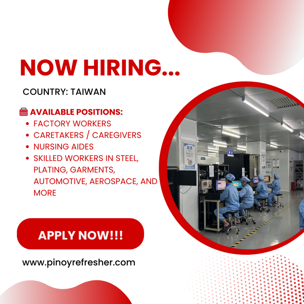 Taiwan Job Opportunities: Accredited Employers via Alpha Manpowerlink ...