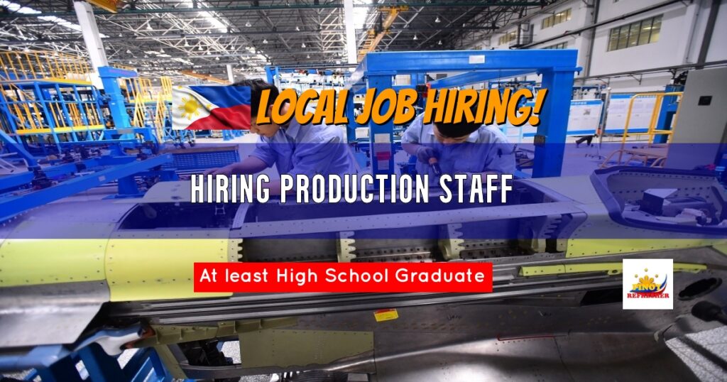 Local Job Hiring: Production Staff for RGMC Group of Companies - Pinoy ...