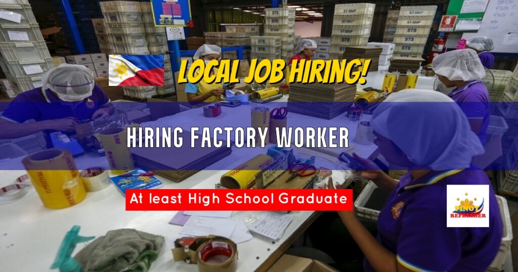 Local Job Hiring: Factory Worker for Solidpoint Manpower and Allied ...