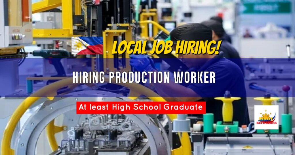 Local Job Hiring: Production Worker for Toplis Solutions Inc.