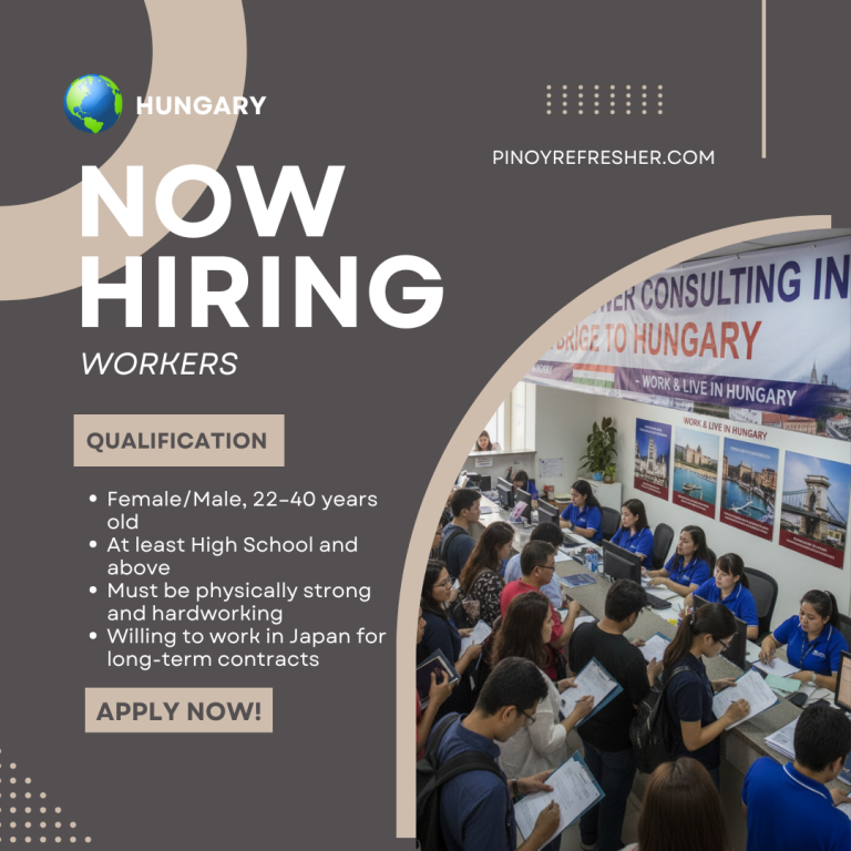 Hungary Job Hiring for Filipinos – Apply Now with Andrews Manpower ...