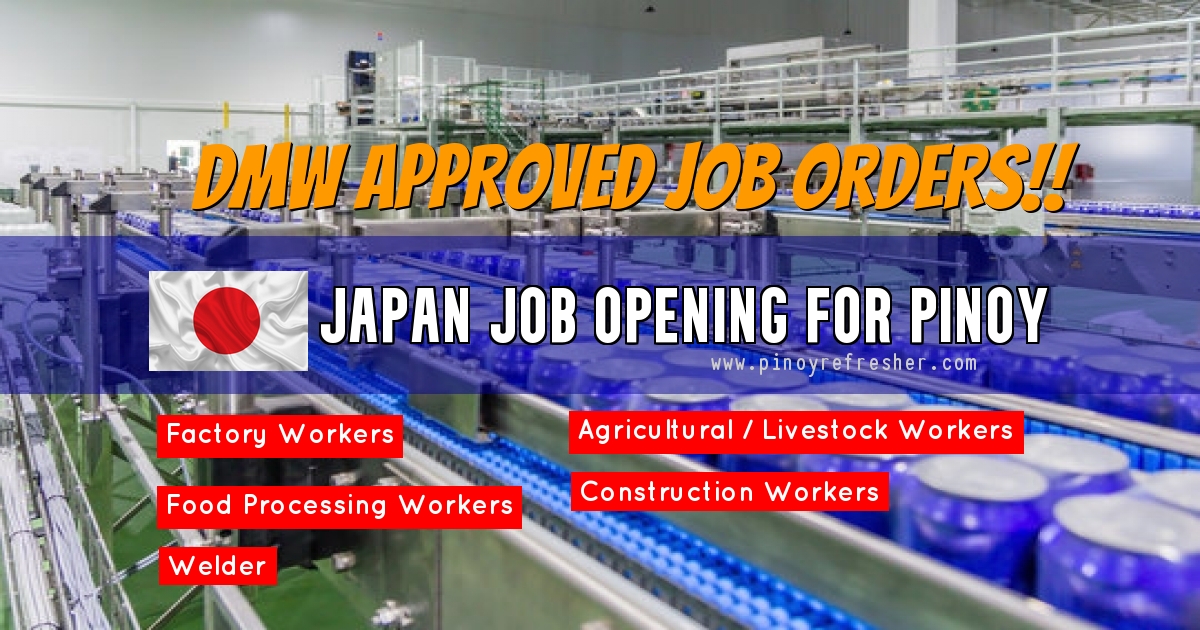 Job Opening for Japan under Ark Overseas Human Resource Corporation