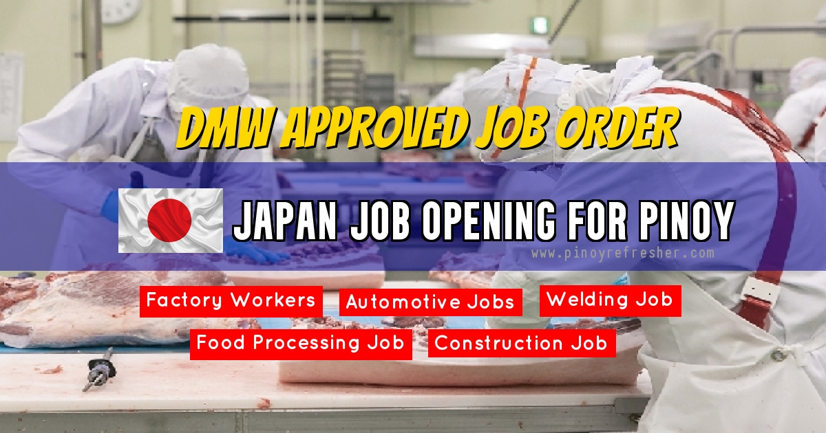 Job Opening for Japan under Golden Gateway International Manpower ...