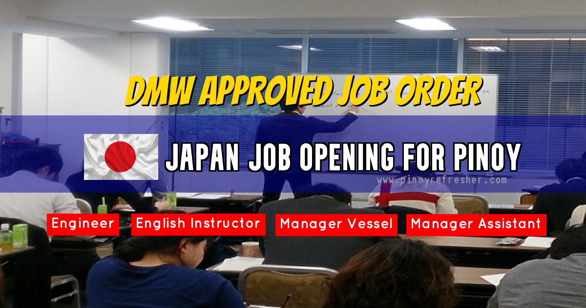 Job Opening for Japan under First Champion & International ...
