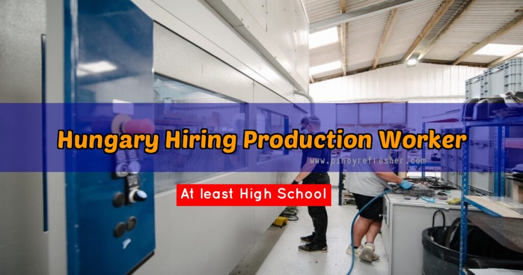 Hiring Factory Workers for Hungary under Peridot International ...