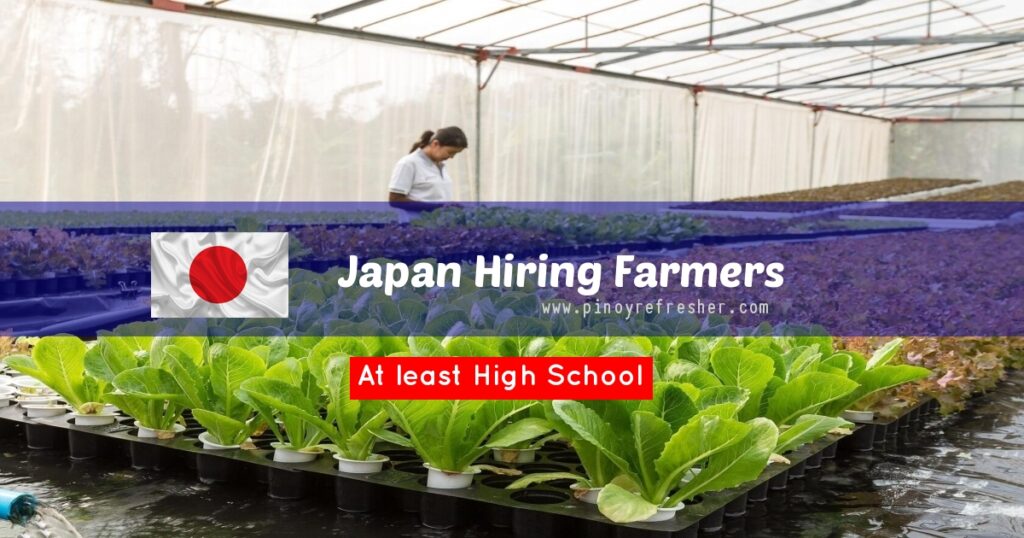 Japan Hiring Farmers for Hokkaidao Green Partner Co., Ltd.