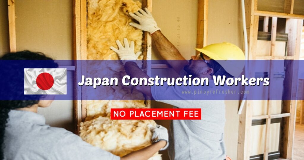 Japan Hiring Construction Workers for D-Foam Co., Ltd.