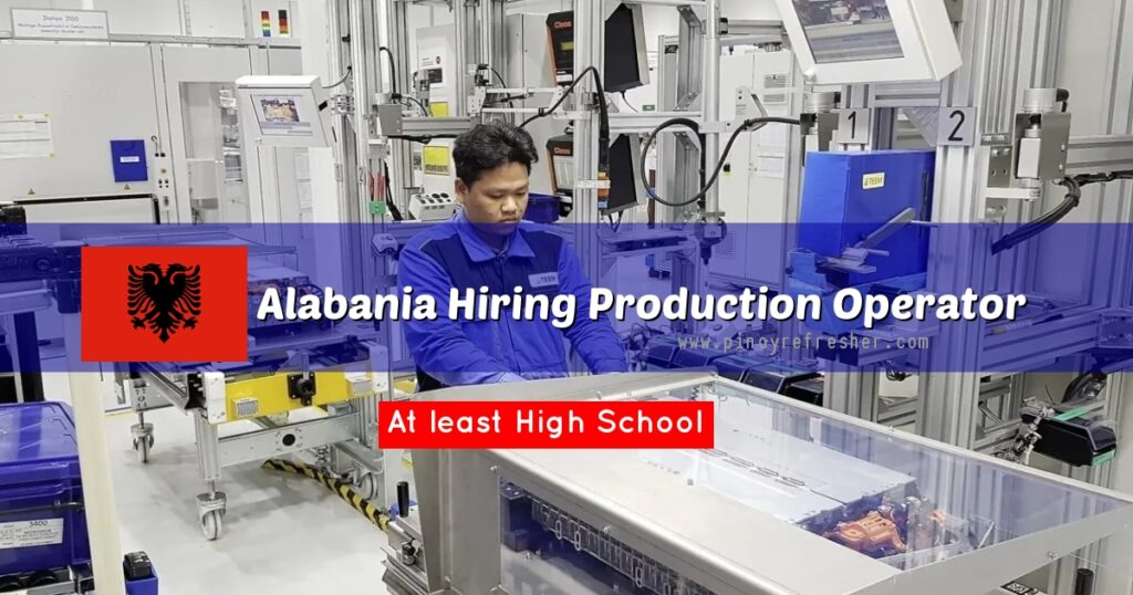 Europe Hiring Production Operator for Recruit Plus
