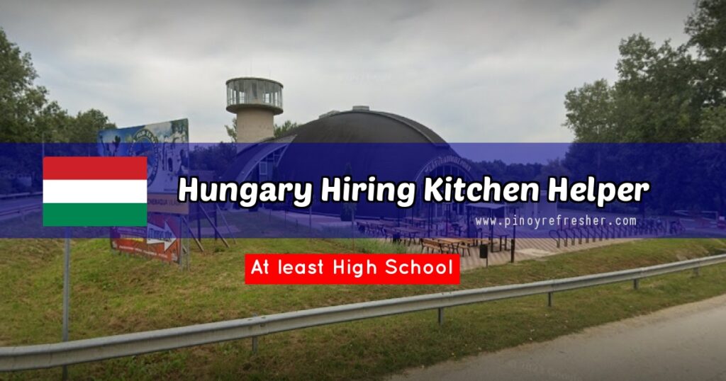 Hiring Kitchen Helper for Elore Viziport Kft