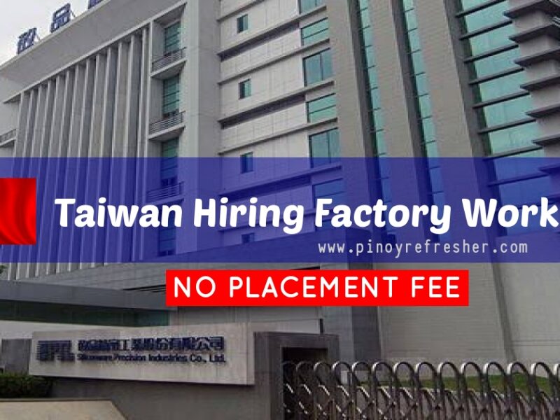 Hiring Factory Workers for Wiwynn Company