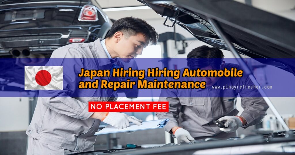 Hiring Automobile and Repair Maintenance for IDE Auto Repair Factory Co ...