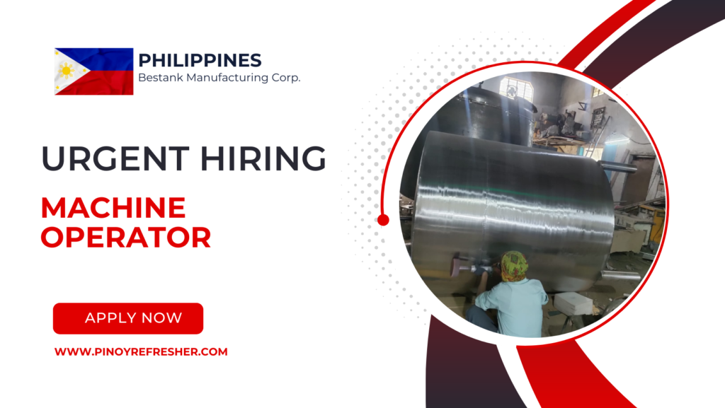 Machine Operator Opportunity at Bestank Manufacturing Corp.