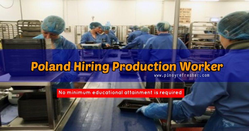 Poland Hiring Production Worker for Immaginare HR SP. Z. O. O.