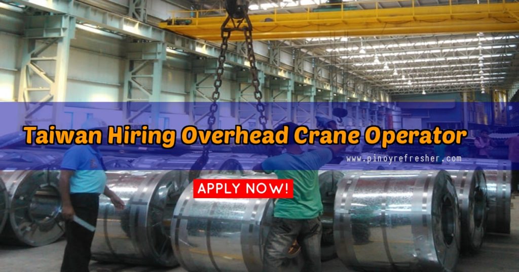 Taiwan Hiring Overhead Crane Operator