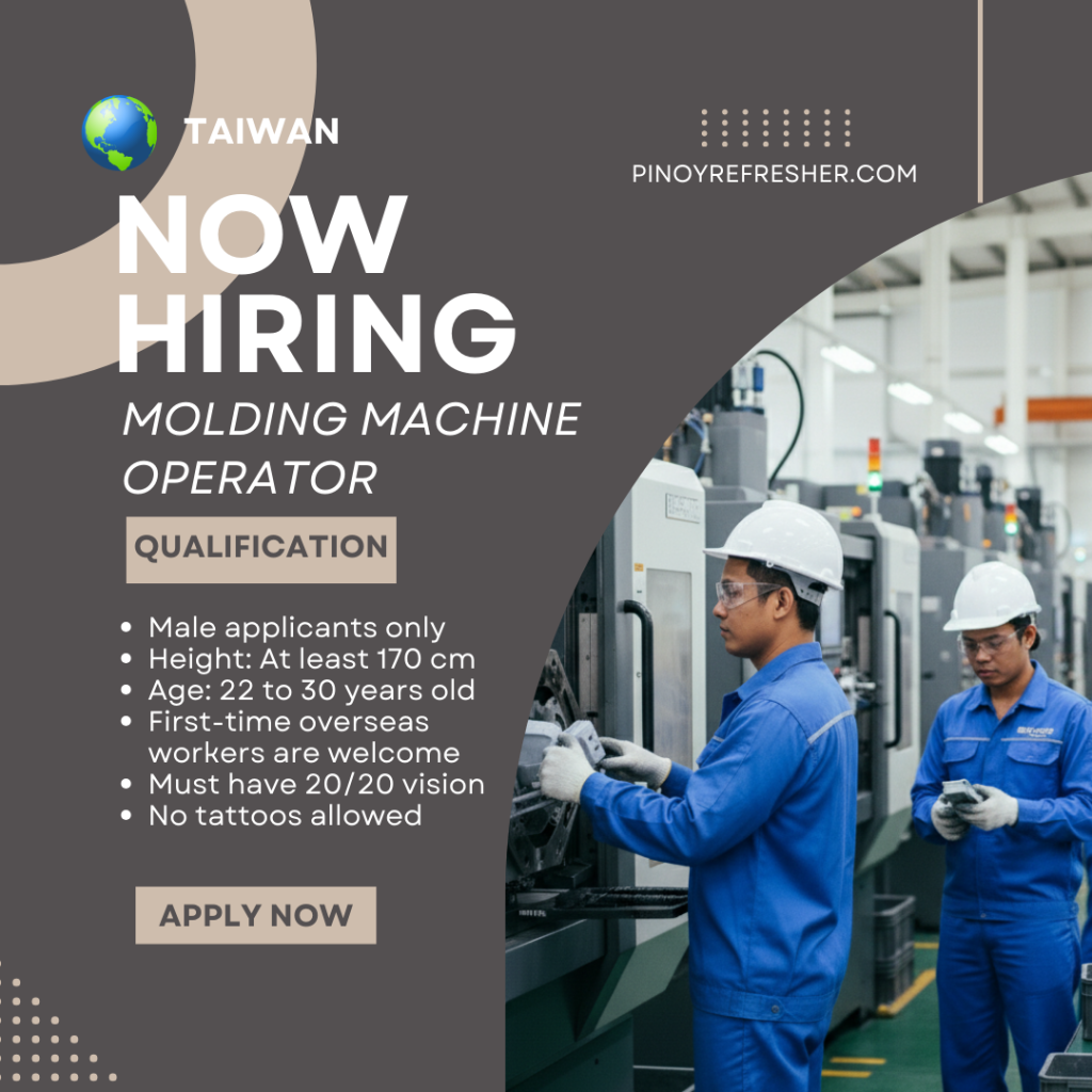 Urgent Hiring: Molding Machine Operator – Japan Maruko International ...
