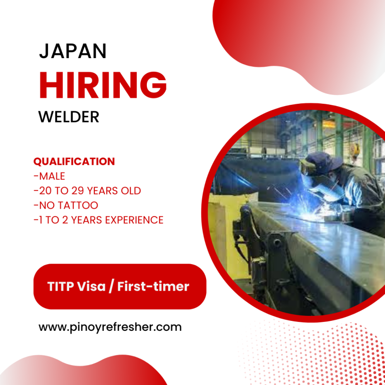 Japan Hiring Welder | No Placement Fee