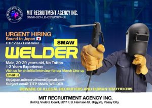 Japan Hiring Welder | No Placement Fee