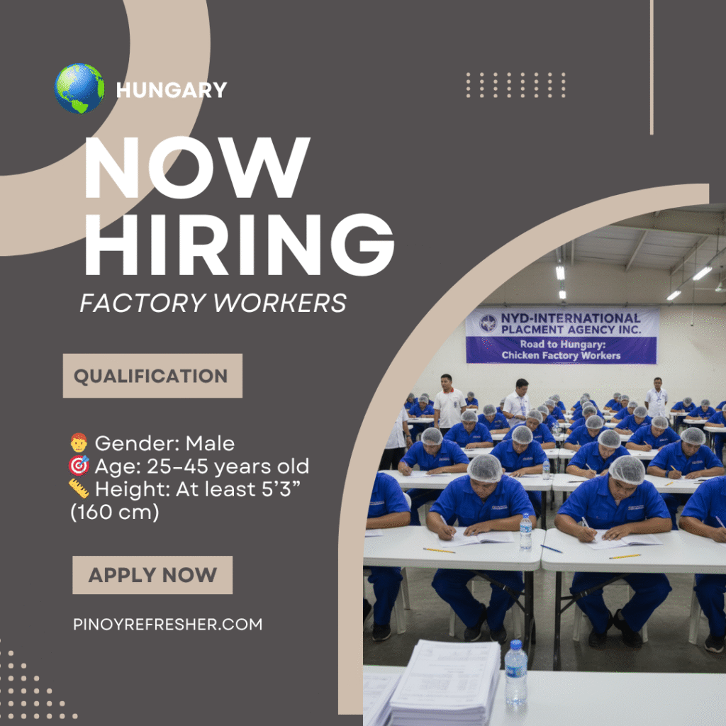Now Hiring: Chicken Meat Factory Workers for Hungary — Apply via NYD ...