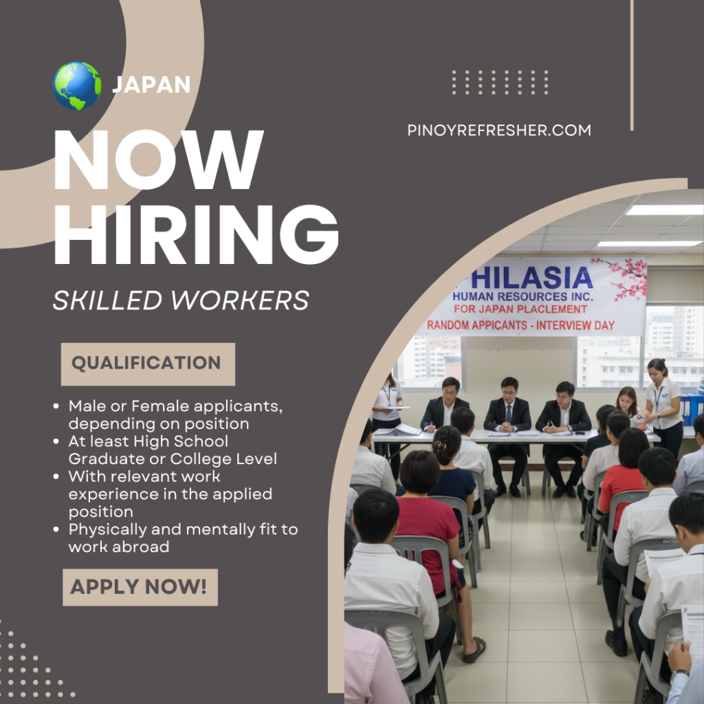 Apply Now Through PhilAsia Human Resources Inc. – Multiple Positions Available!