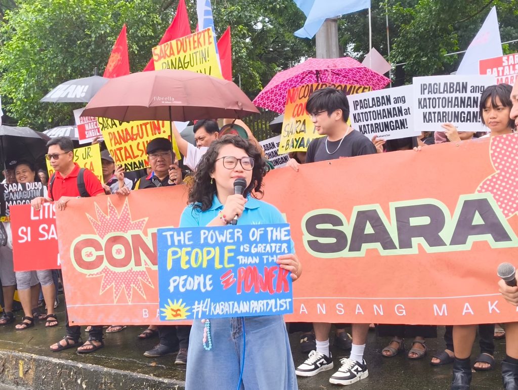 Kabataan Partylist, Youth Groups Hold Protest at CHR Over SC Ruling on ...