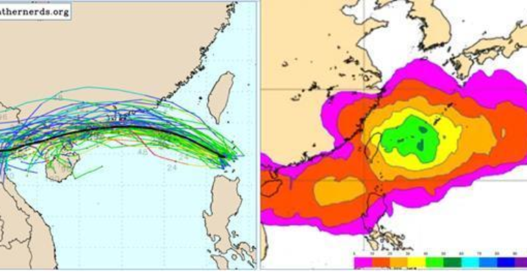 Typhoon Wipha Approaches Bashi Channel, Heavy Rainfall Expected Across ...