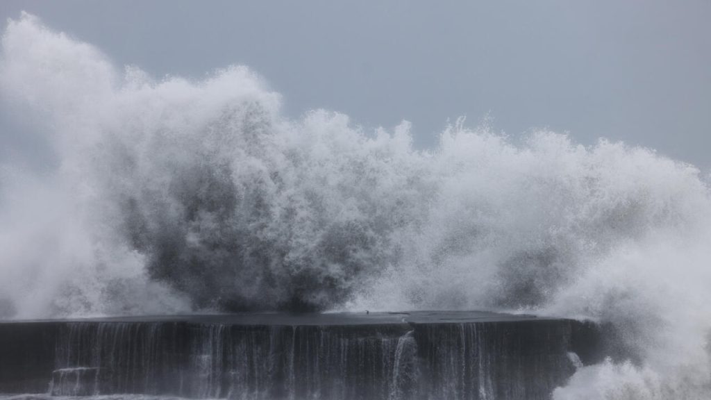 Typhoon Danas Triggers Land and Sea Warnings Across Taiwan, Work and ...