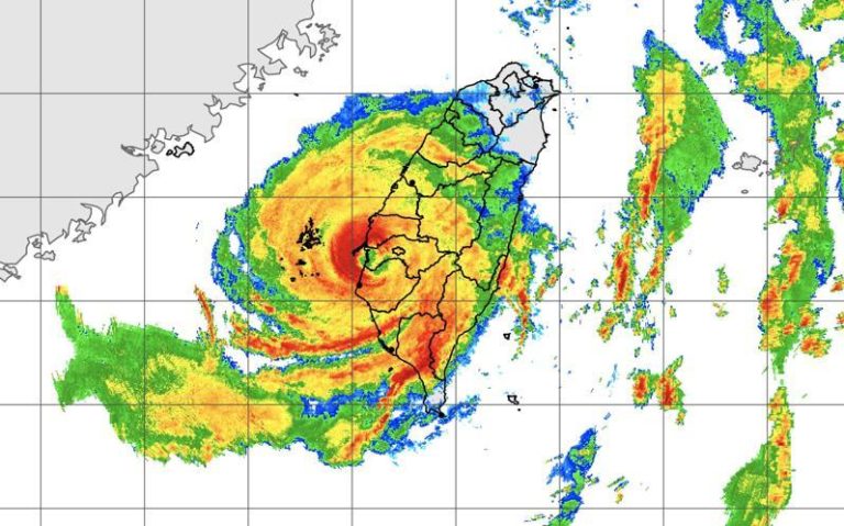 Typhoon Danas Makes Landfall in Chiayi, Brings Intense Winds and Rain ...