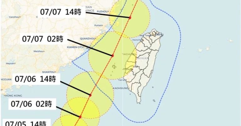 Typhoon Danas Forms Near Taiwan: Intensifying Storm Prompts Warnings ...
