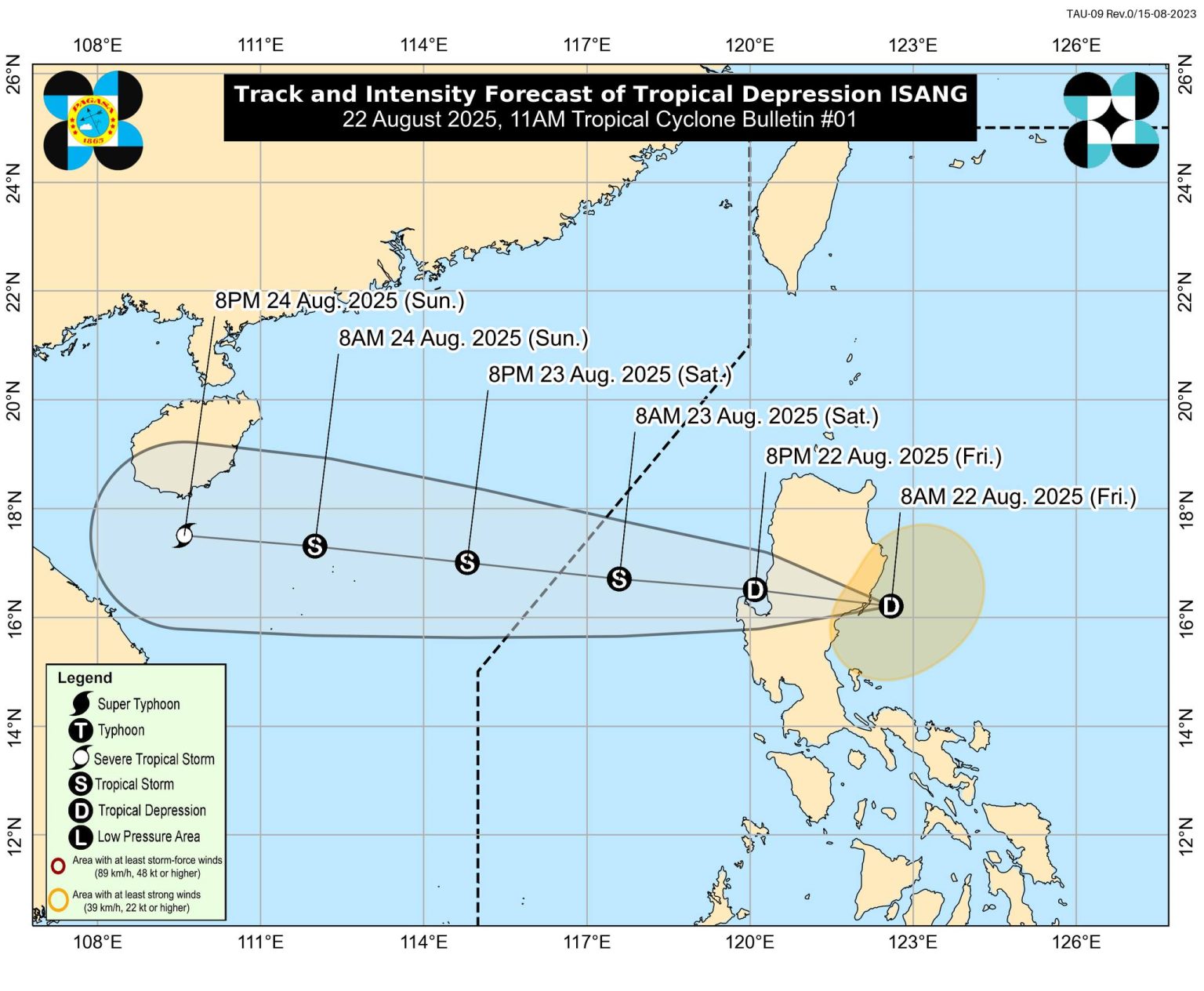 Tropical Depression “Isang” Makes Landfall in Aurora, Brings Rain and ...