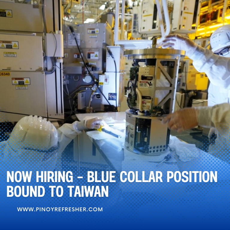 Taiwan Hiring Factory Workers under JS Contractor Inc. | High School