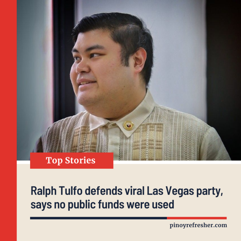 Rep. Ralph Tulfo Clarifies Viral Video of Lavish Las Vegas Party
