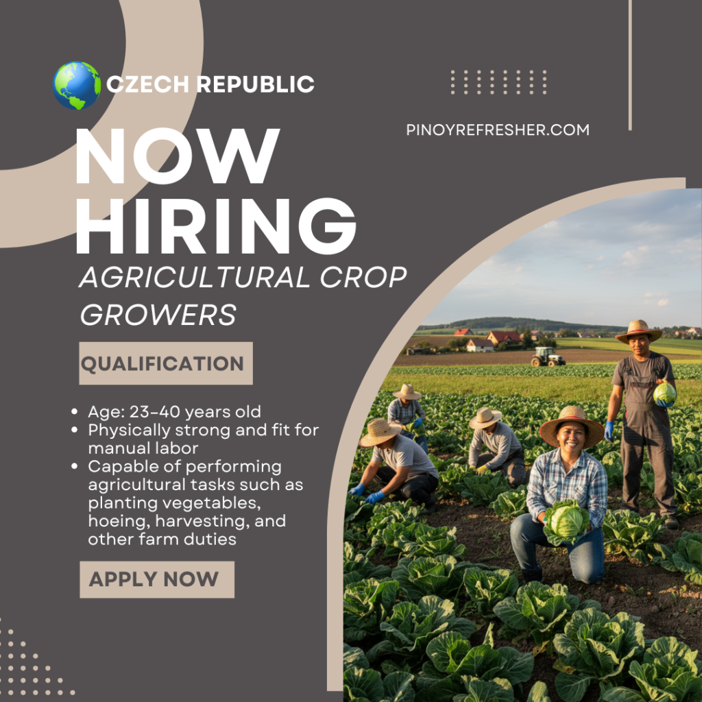 Agricultural Crop Growers Jobs in Czech Republic – Apply Now with ZOŠI ...