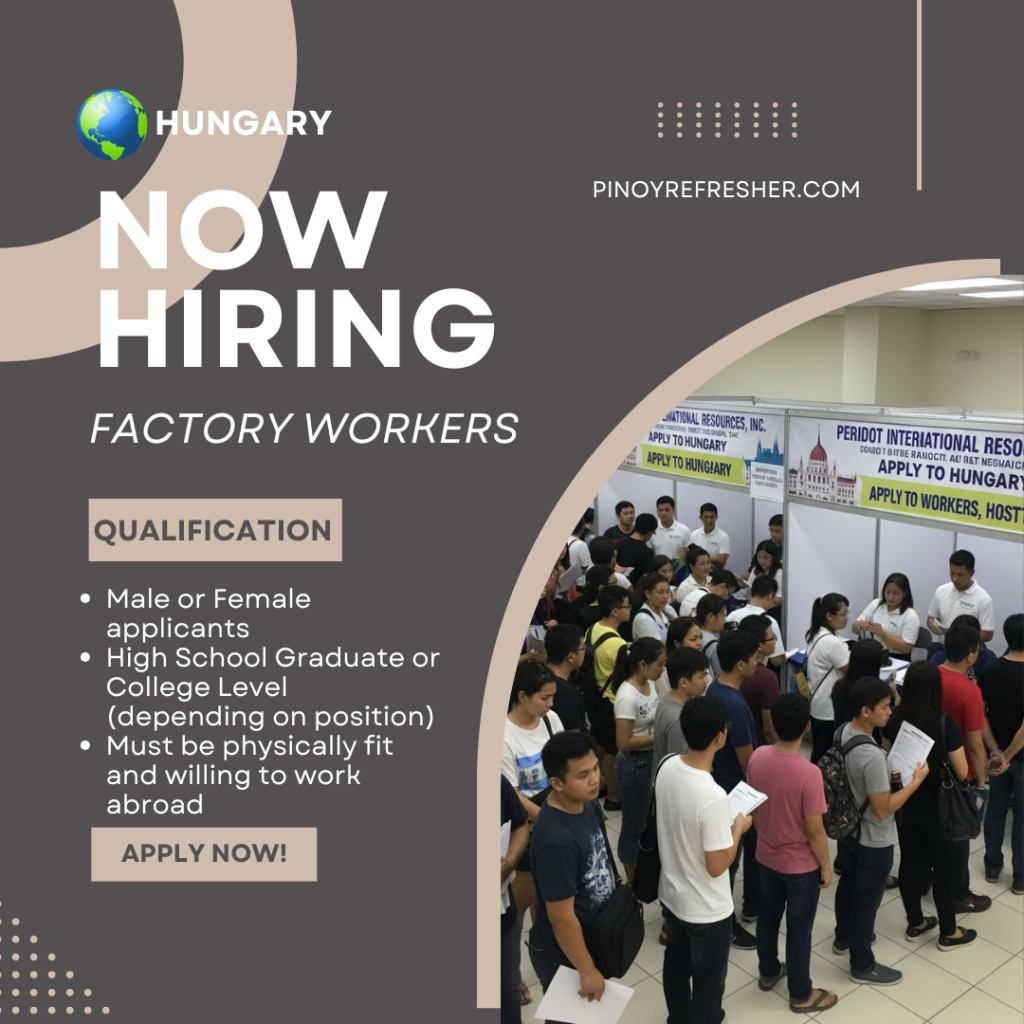 Work in Hungary: Multiple Job Openings for Skilled and Unskilled Workers