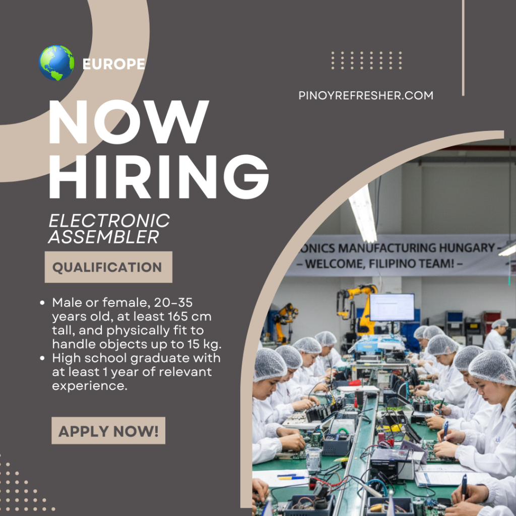 Exciting Assembly Operator Jobs in Hungary – Apply Now!