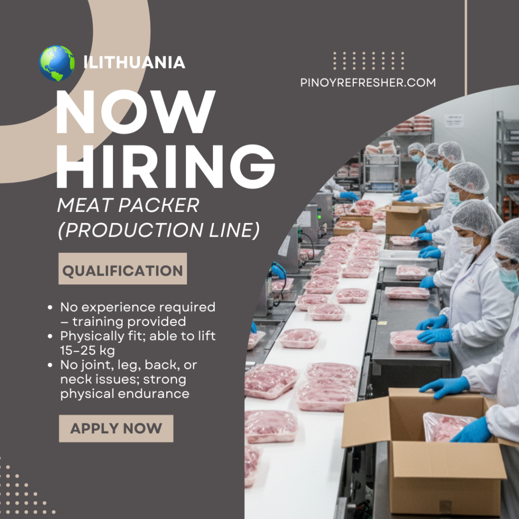 Meat Packer Jobs in Lithuania | Apply Now via Premier Global ...